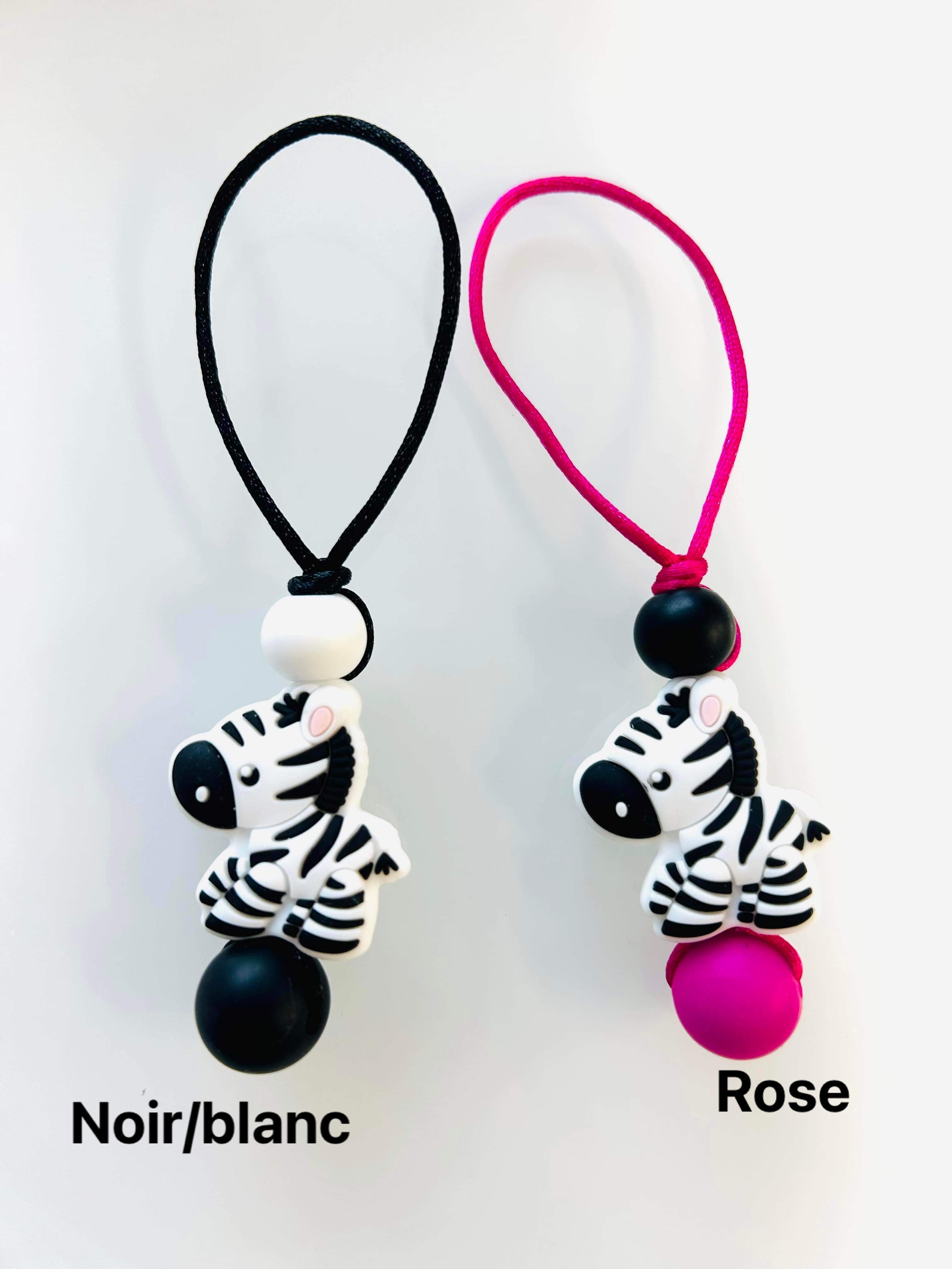 Attache zip zèbre – Création Lika