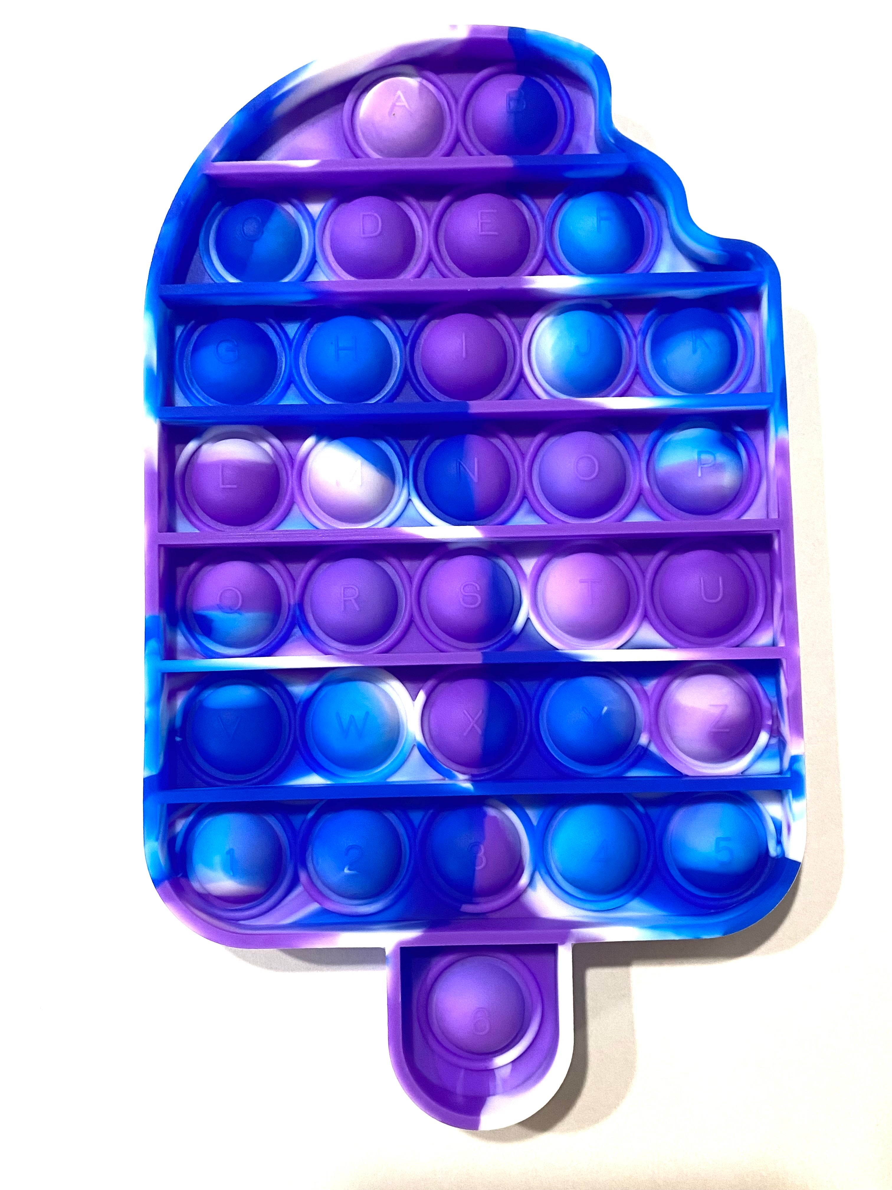 !! LIQUIDATION !! Pop it popsicle bleu/mauve – Création Lika